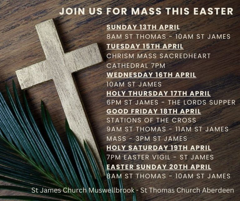 Easter Liturgy Details - Muswellbrook Catholic Parish | St James & St ...